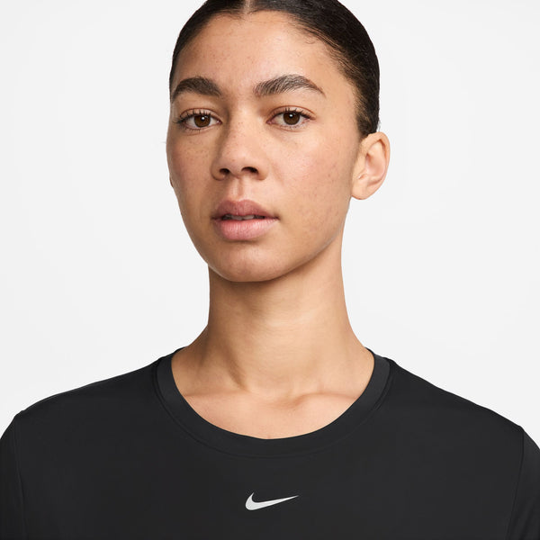 Nike Women's One Dri-FIT Classic Tee Black / White | Achilles Heel
