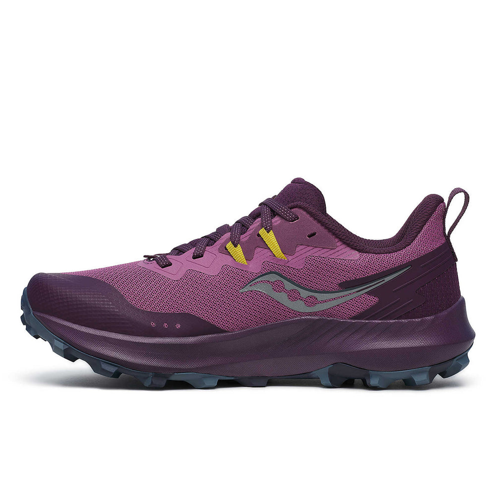 Saucony Women s Peregrine 14 Trail Running Shoes Plum Eggplant Achilles Heel