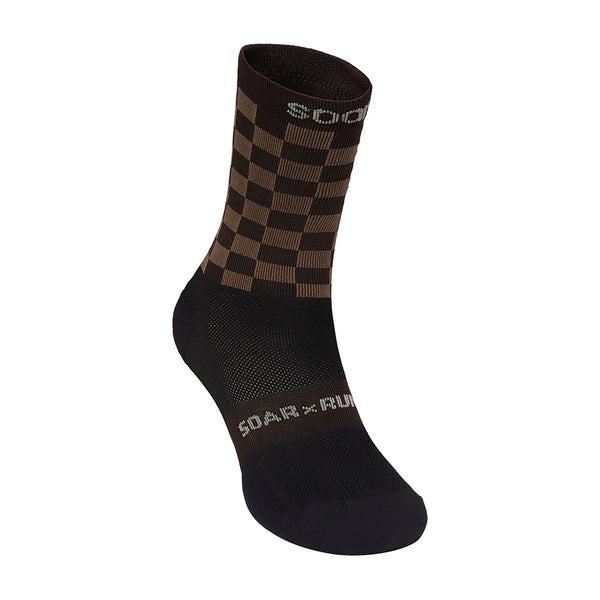 Soar Crew Socks Black | Achilles Heel