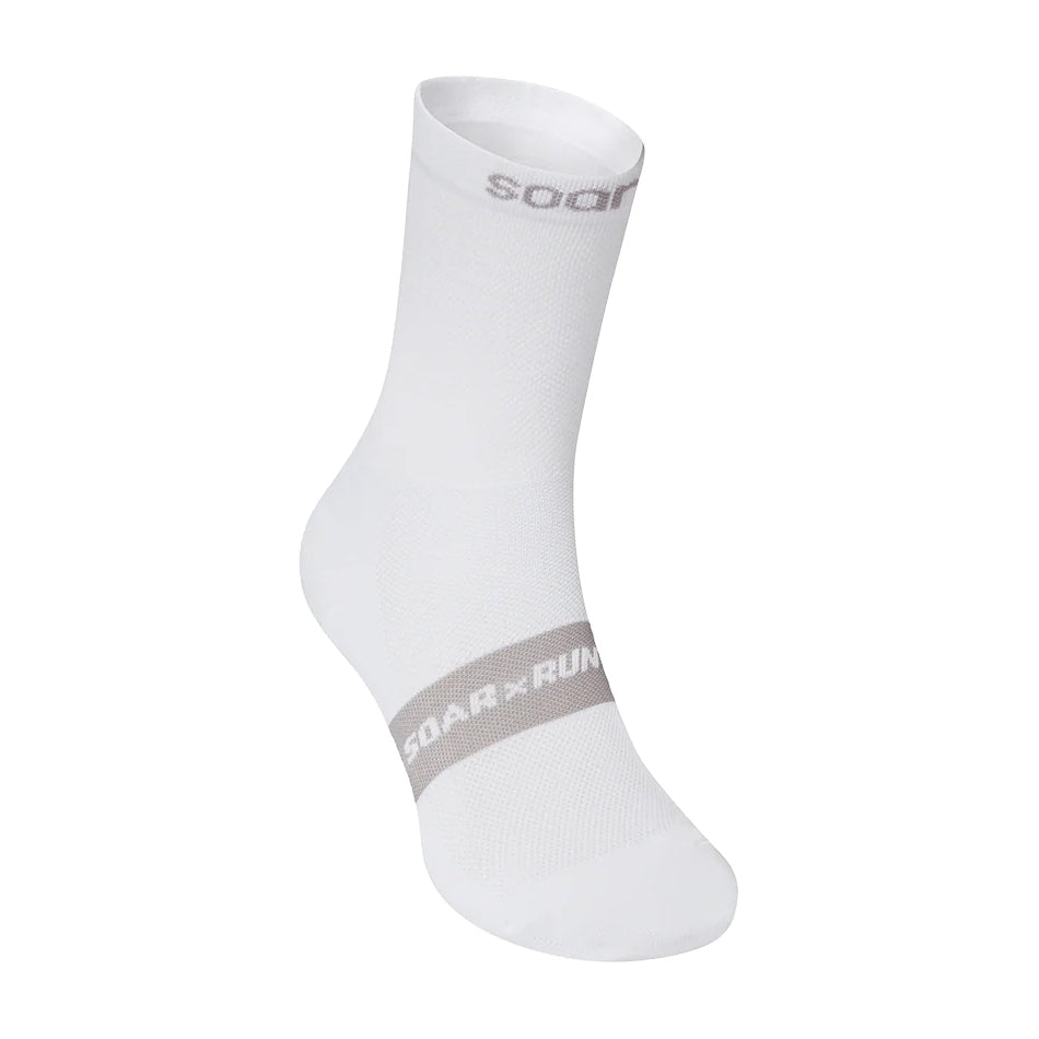 Soar Soar Crew Socks White at Achilles Heel
