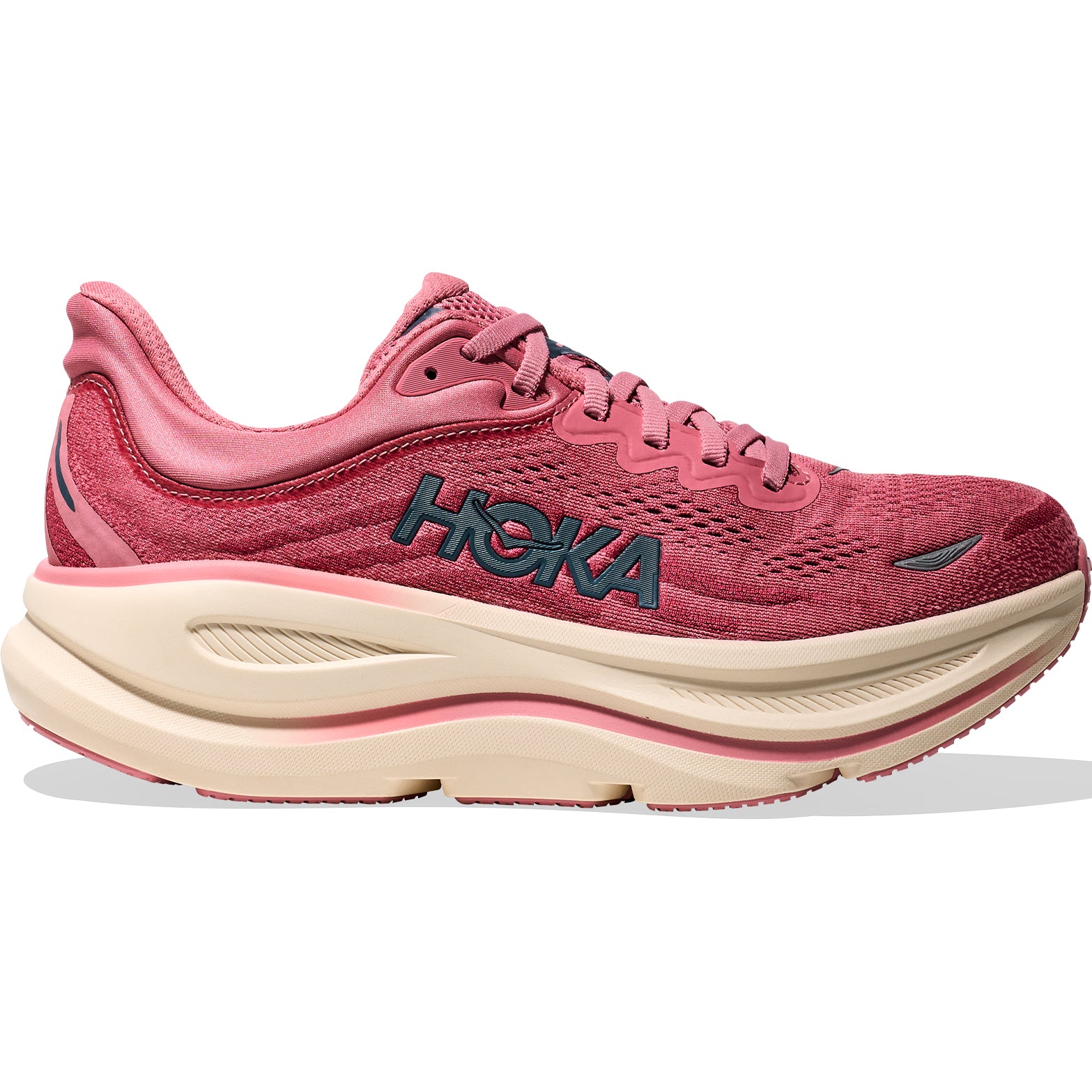 Hoka Women's Bondi 9 Running Shoes Lingonberry / Cranberry at Achilles Heel